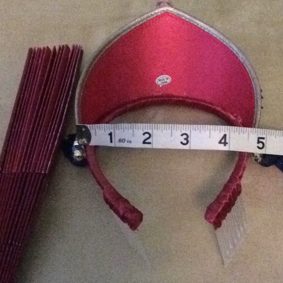 Disney | Costumes | Disney Princess Mulan Costume Crown Fan Red | Poshmark